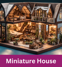 Miniature House Kits | DIY Dollhouse, Model & Building Kits – Arts and More