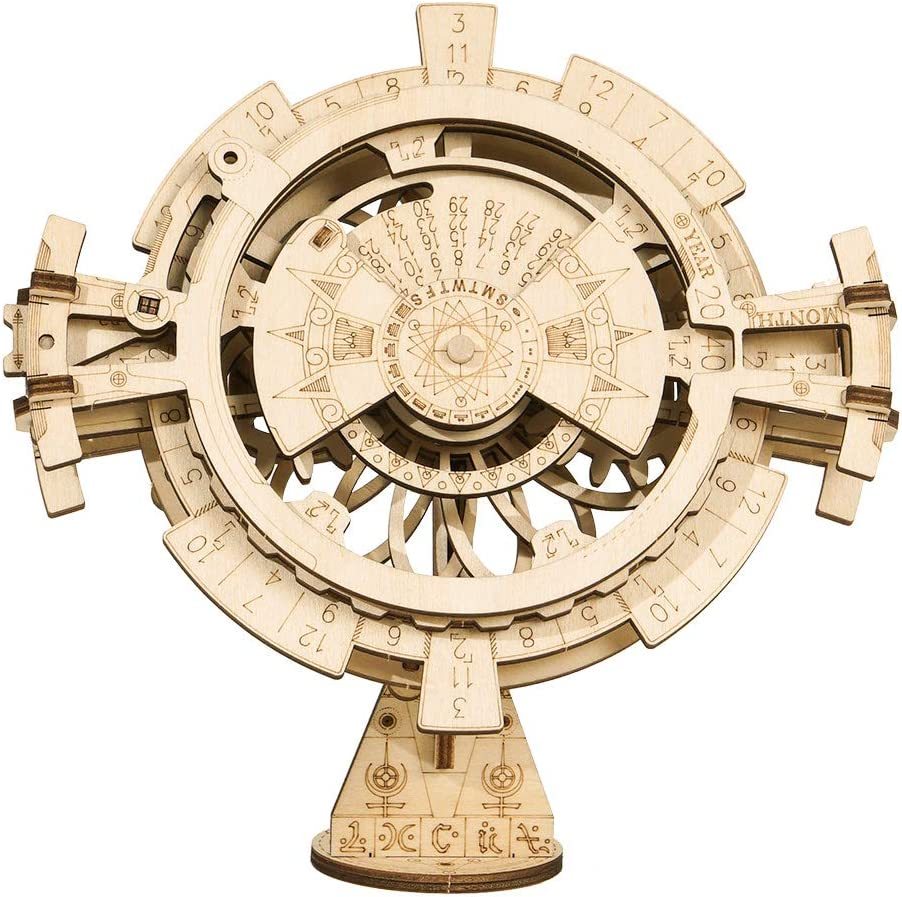 ROKR 3D Wooden Perpetual Calendar Puzzle – DIY Kit for Ages 14+ – Arts ...